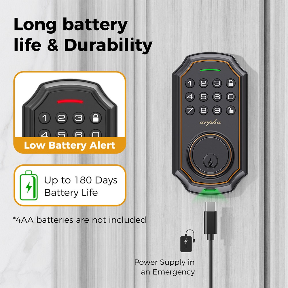 Arpha D180 Smart Password Door Lock with Keypad