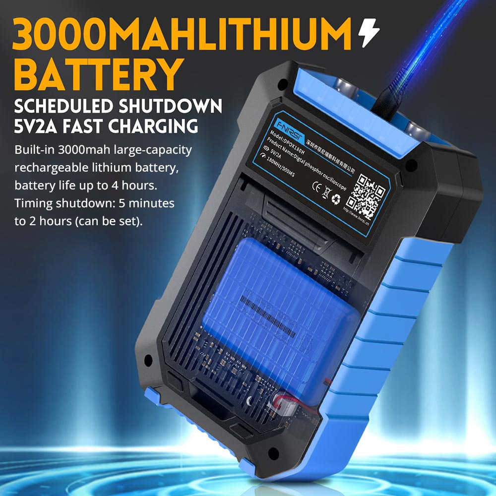 FNIRSI DPOX180H Digital Phosphor Oscilloscope US Plug