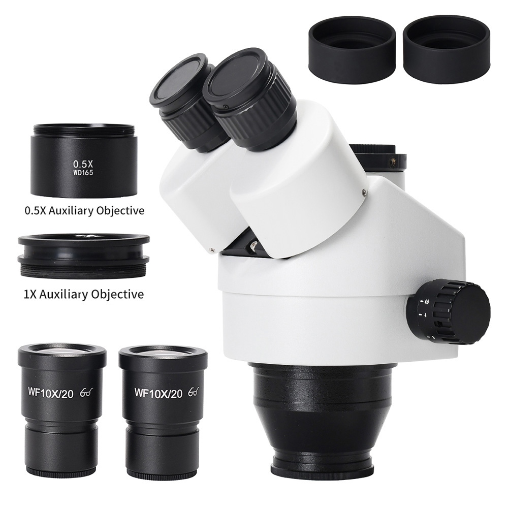HAYEAR 7X-45X Trinocular Zoom Stereo Microscope