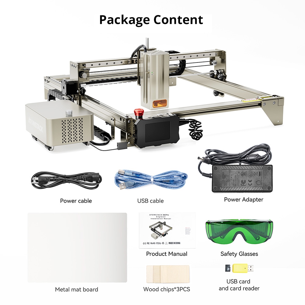 ATOMSTACK S40 PRO 40W Laser Engraver Cutter | Europe