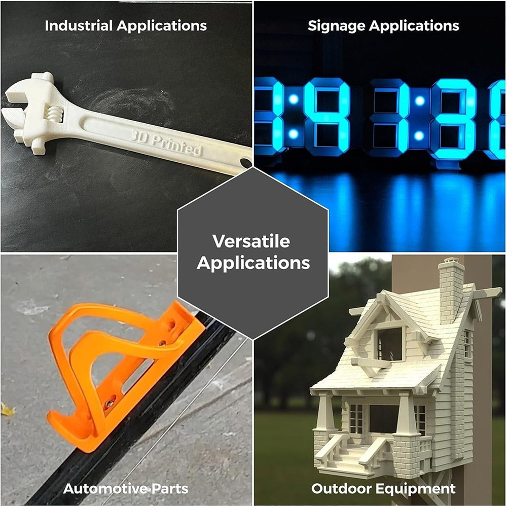 3kg Flashforge ASA 3D Printing Filament White Black Natural Color