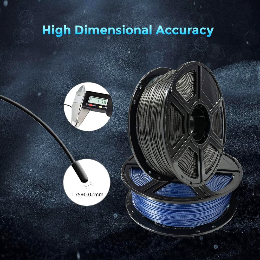 Flashforge Galaxy PLA 3D Printing Filament 1kg Galaxy Black | Poland