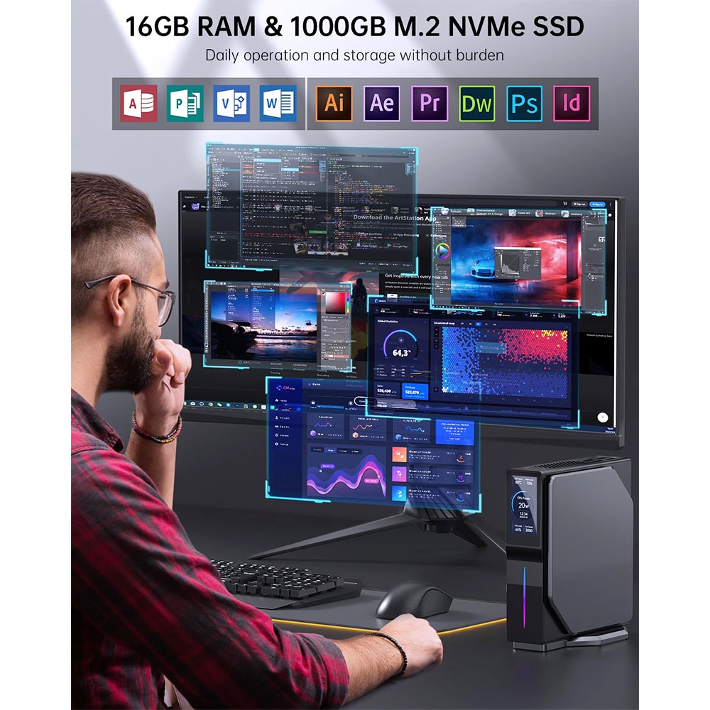 OUVIS S1 Mini PC - US Plug