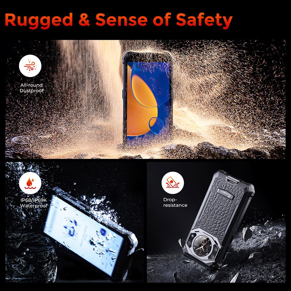 FOSSiBOT F101 PRO Rugged Smartphone Unlocked 2023 Leather | Europe