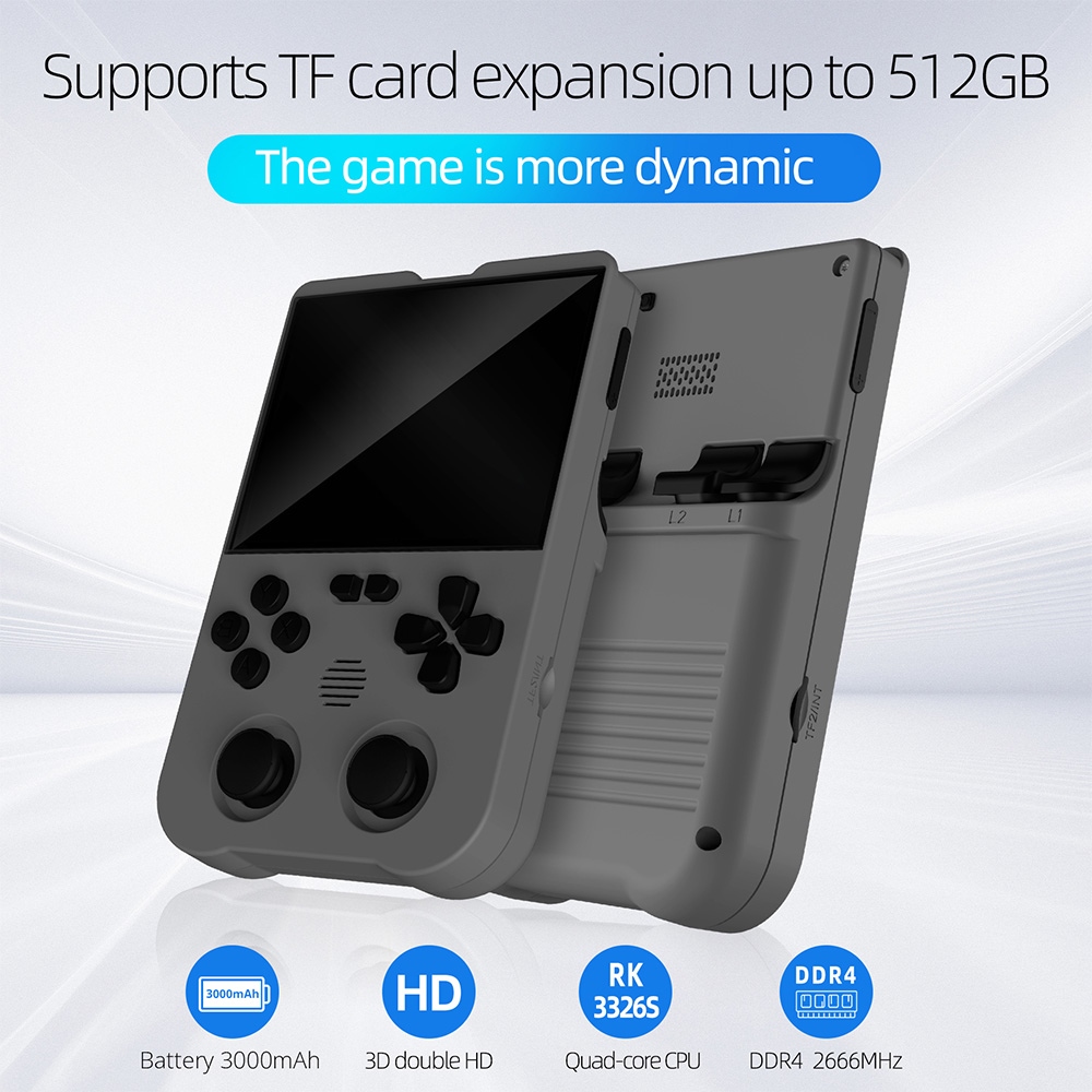 AMPOWN XU10 Handheld Game Console, 128GB - Grey