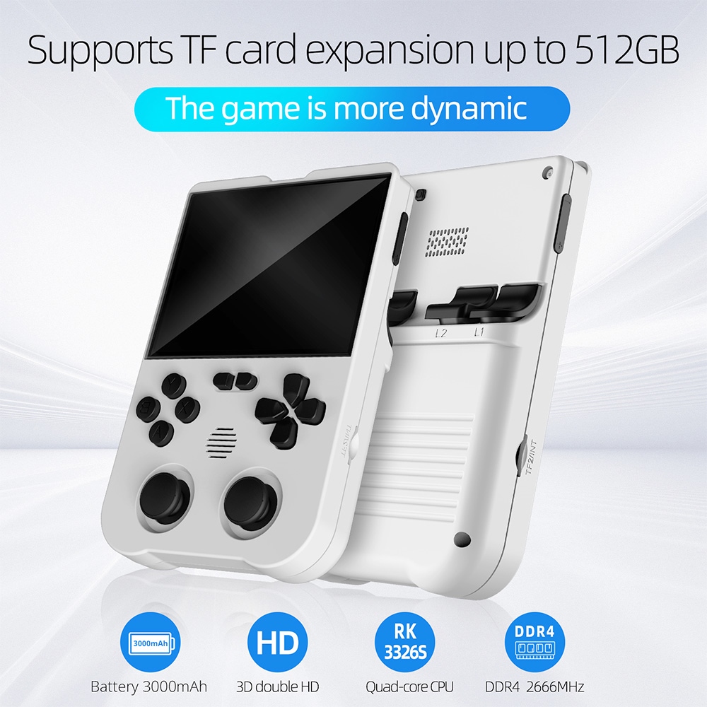 AMPOWN XU10 Handheld Game Console, 128GB - White