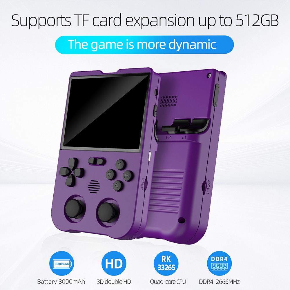 AMPOWN XU10 Handheld Game Console, 64GB - Purple
