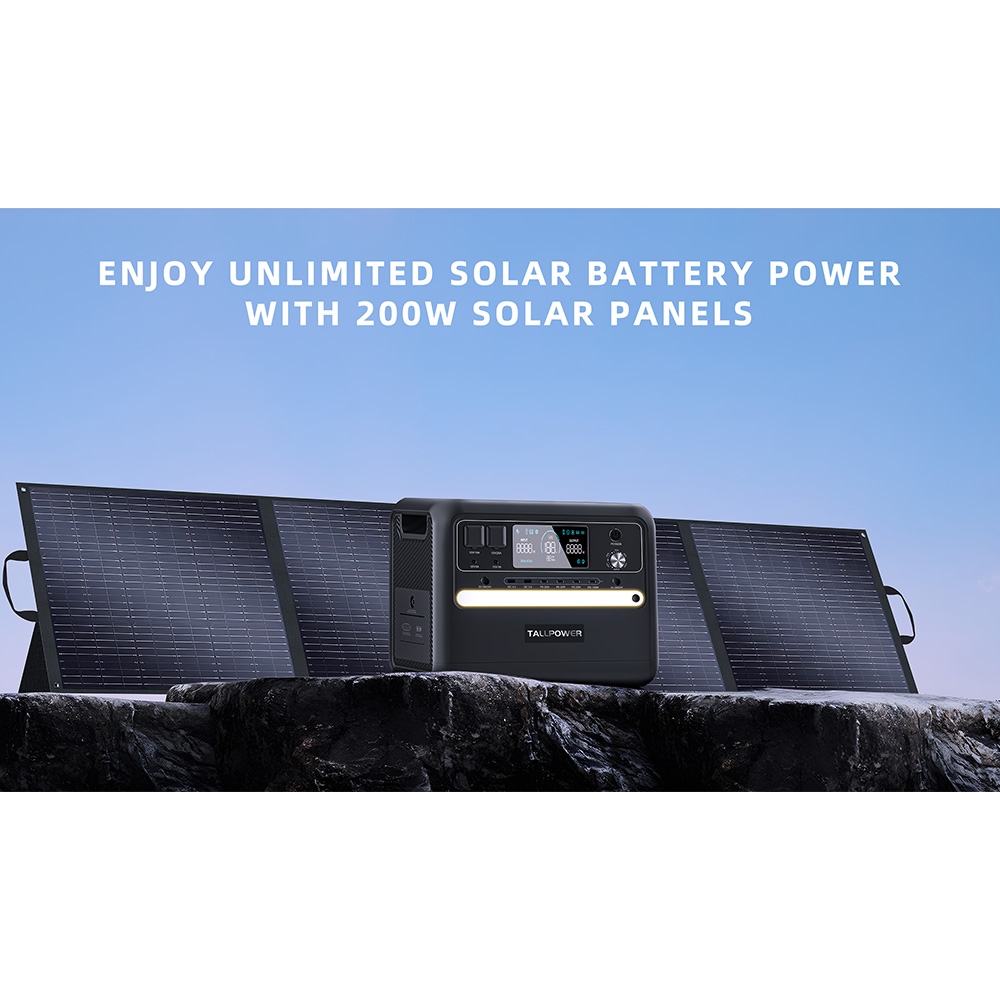 TALLPOWER TP200 200W Portable Foldable Solar Panel | Europe