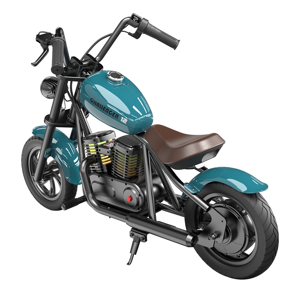 HYPER GOGO Challenger 12 Plus Electric Motorcycle for Kids Blue