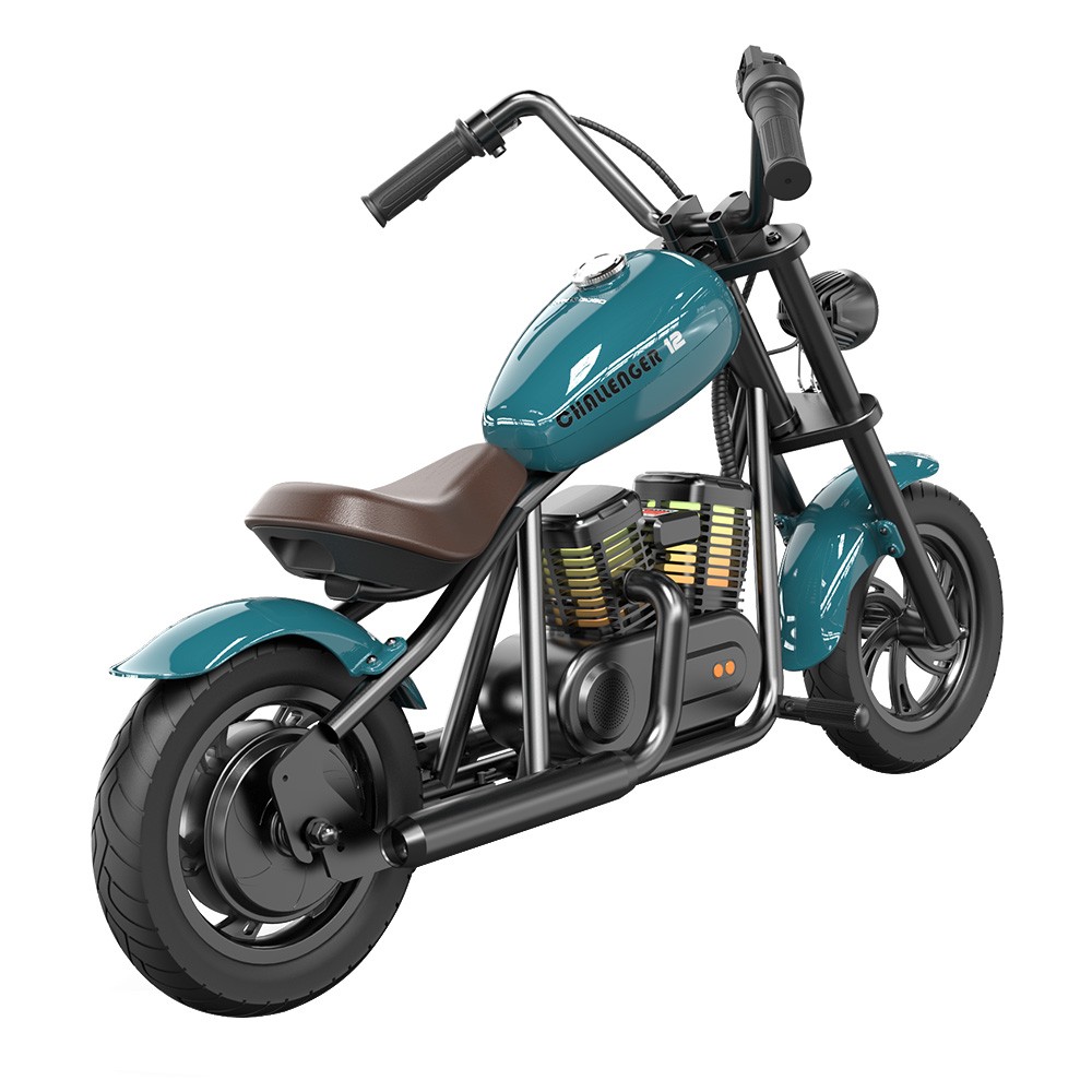 HYPER GOGO Challenger 12 Plus Electric Motorcycle for Kids Blue