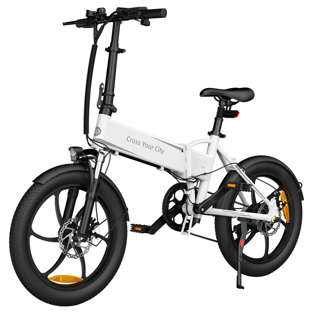 ADO A20+ Electric Folding Bike 250W Motor 10.4Ah Battery White