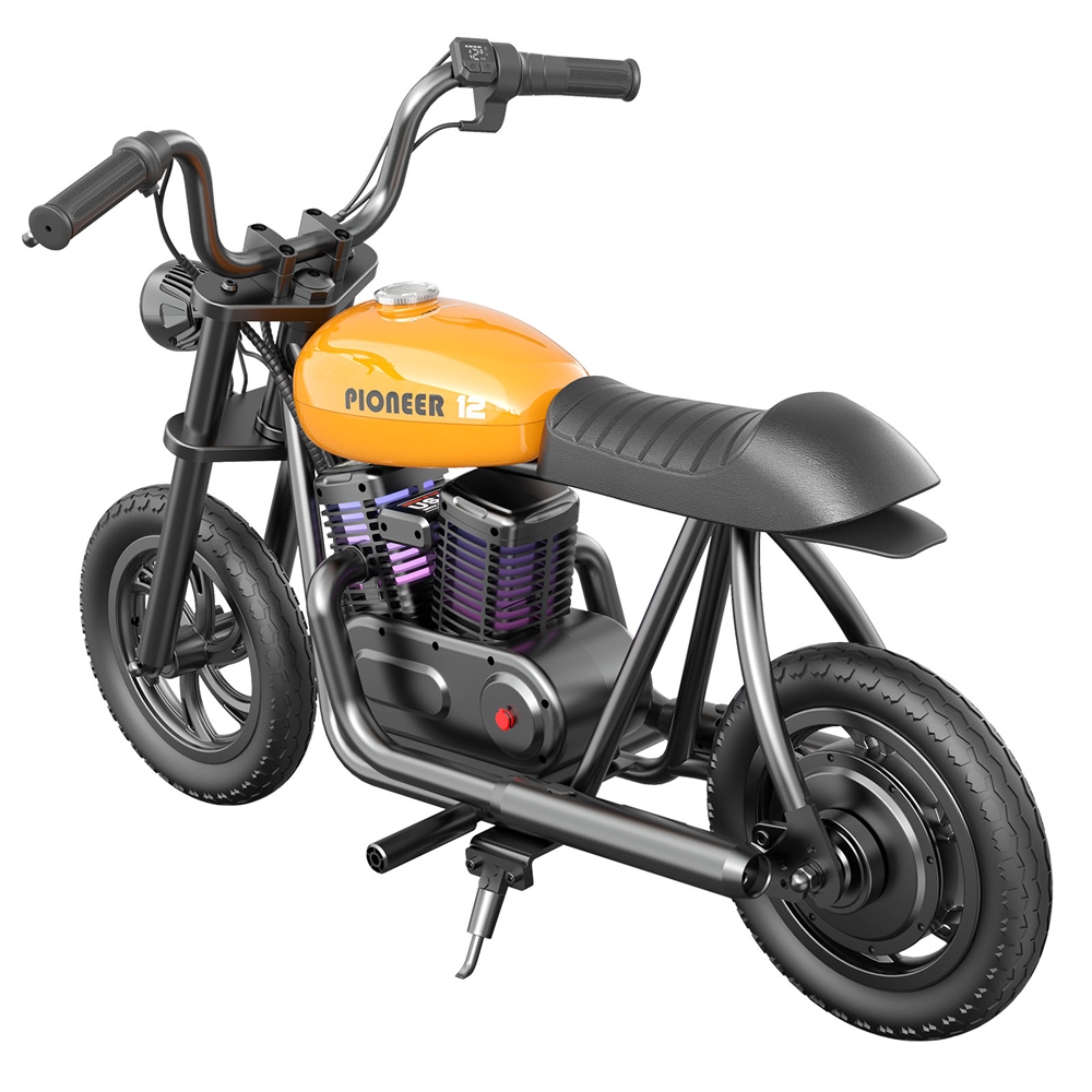 HYPER GOGO Pioneer 12 Plus Electric Motorcycle for Kids - Orange