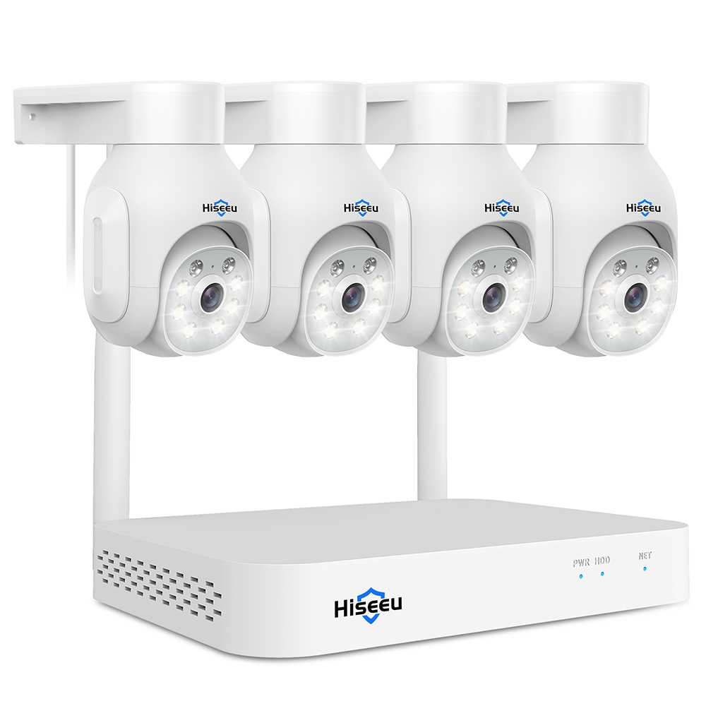 Hiseeu 5MP Wireless PTZ Security Camera System