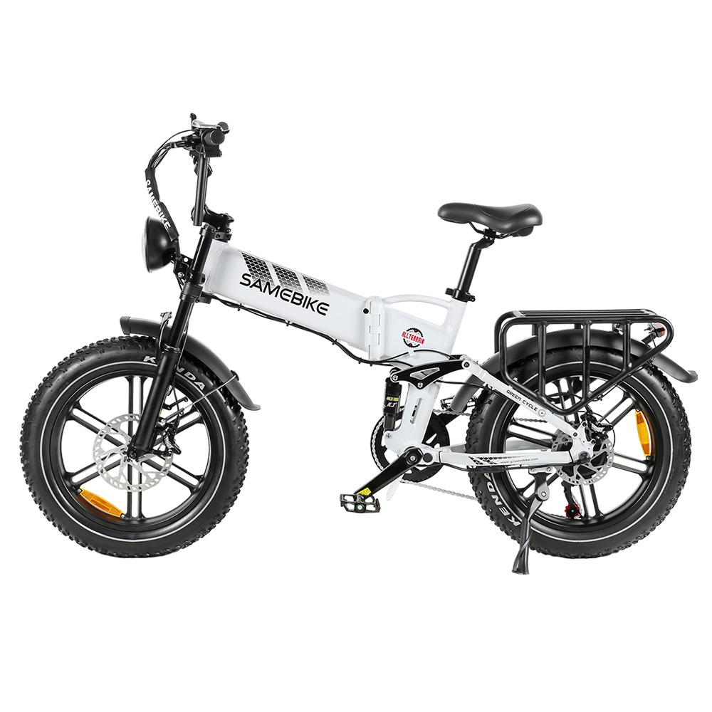 SAMEBIKE RS-A02 Electric Bike 20in 1200W Motor 48V 17AH 45km/h - White