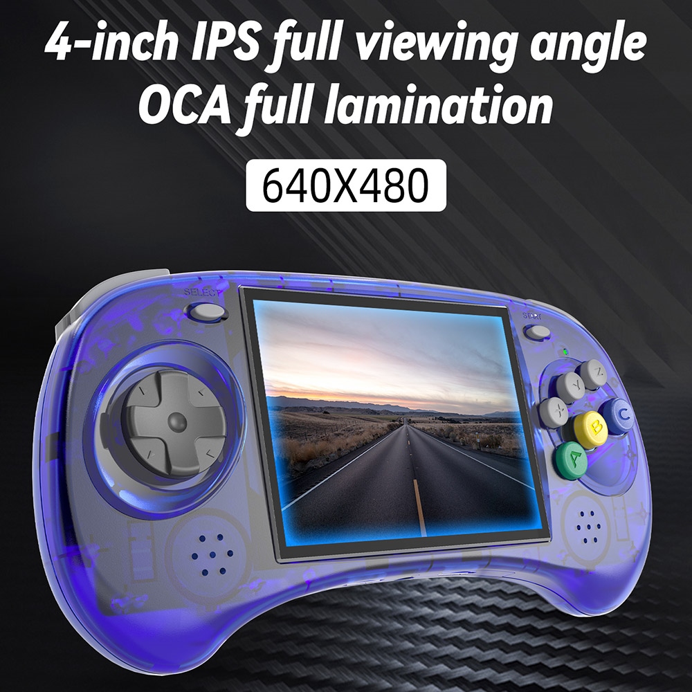 ANBERNIC RG ARC-S Game Console with 256GB TF Card - Transparent Blue