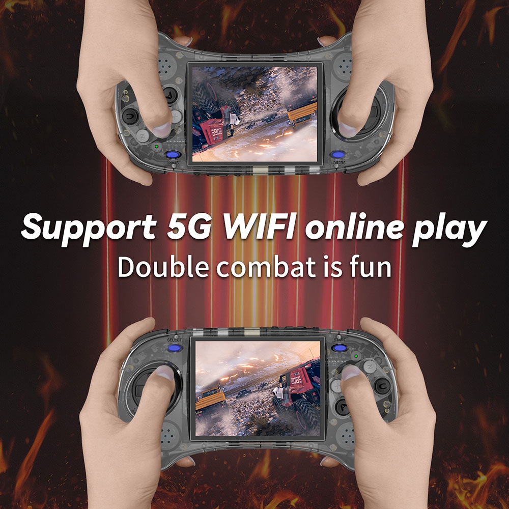 ANBERNIC RG ARC-S Game Console - Transparent Black