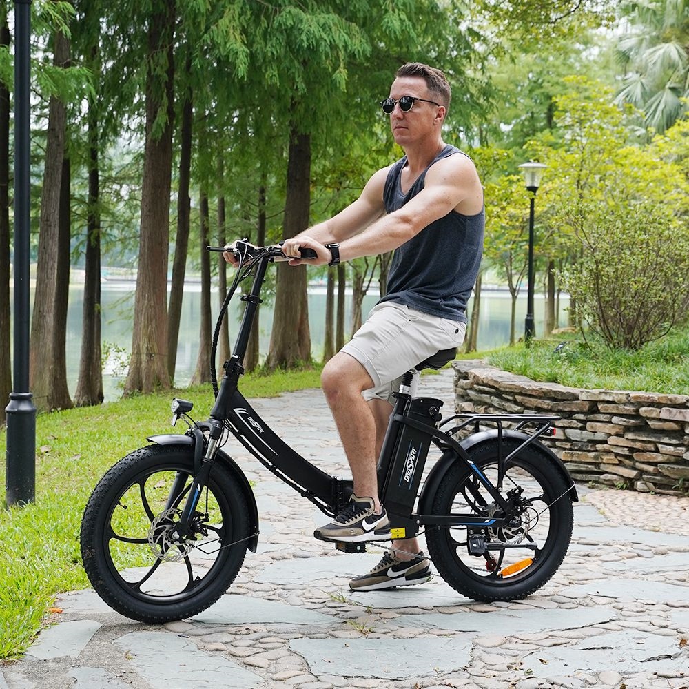 ONESPORT OT16 Electric Bike 20 inch 48V 15Ah 25km/h 350W Motor - Black ...