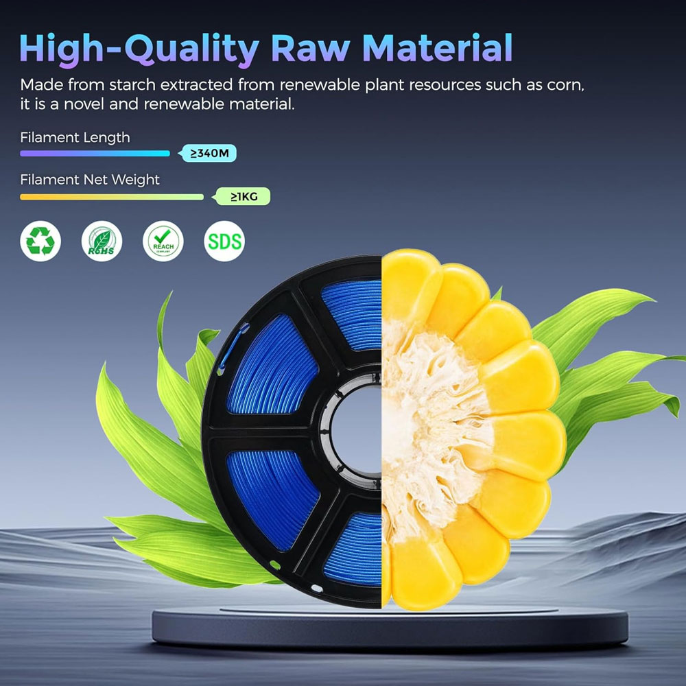 Flashforge Multicolor PLA 3D Printing Filament 1kg Blue | Poland