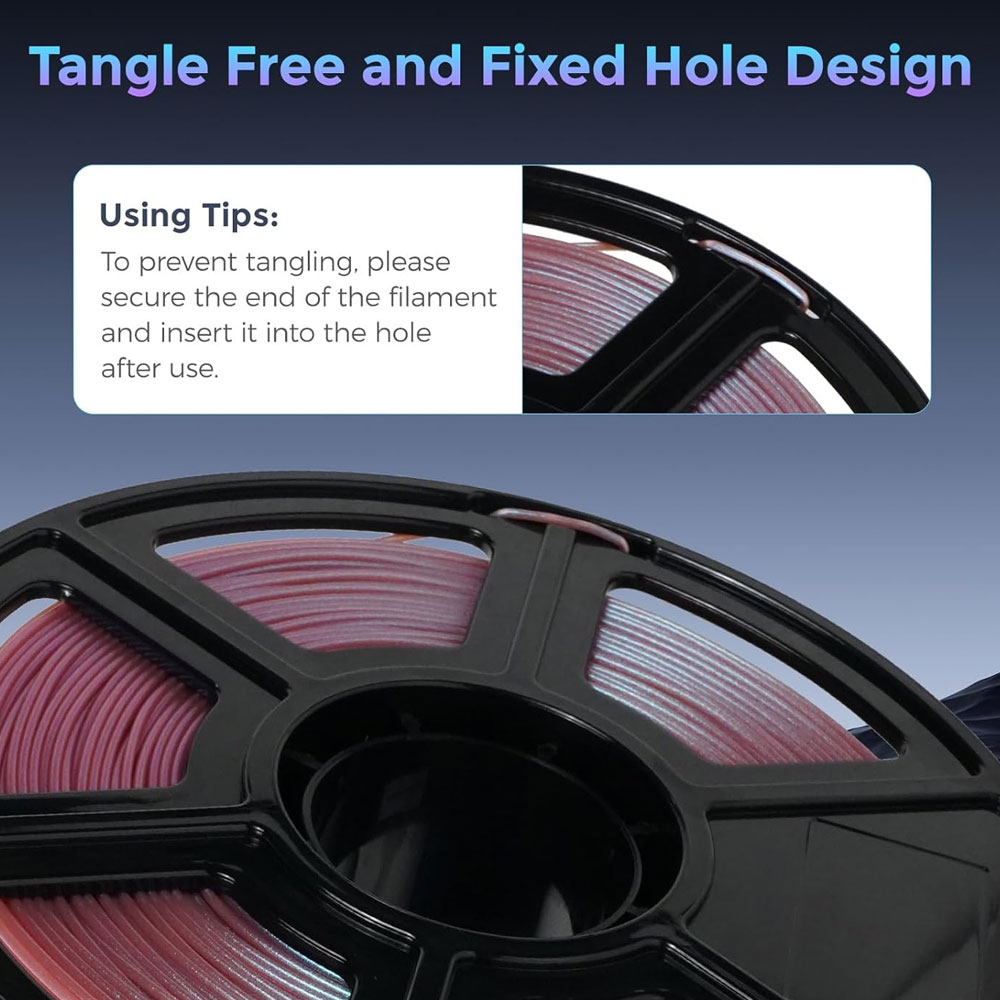 Flashforge Multicolor PLA 3D Printing Filament 1kg Crystal Pink | Poland