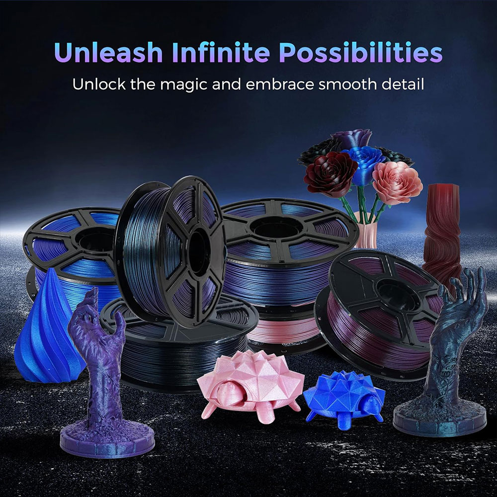 Flashforge Multicolor PLA 3D Pringting Filament Burnt Titanium | Poland