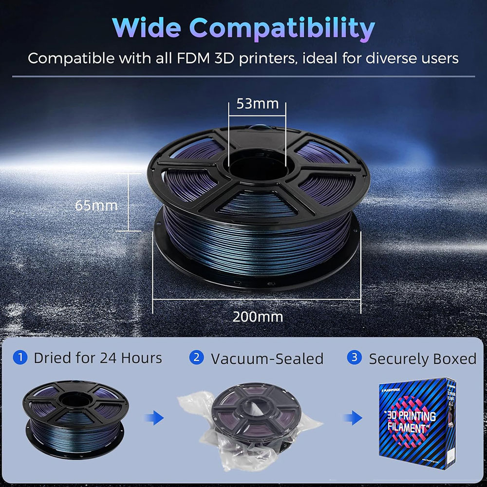 Flashforge Multicolor PLA 3D Pringting Filament Burnt Titanium | Poland