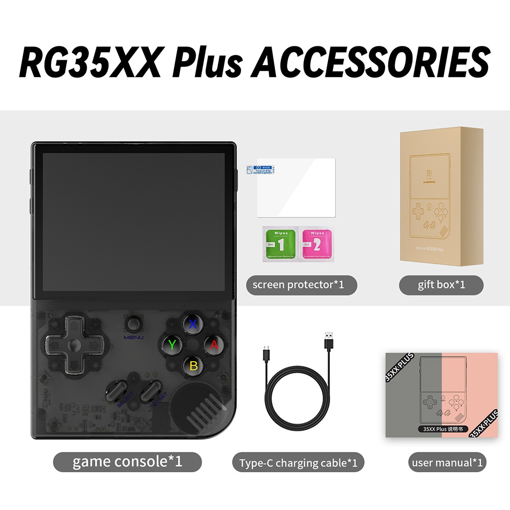 ANBERNIC RG35XX Plus Game Console 32GB/128GB Black