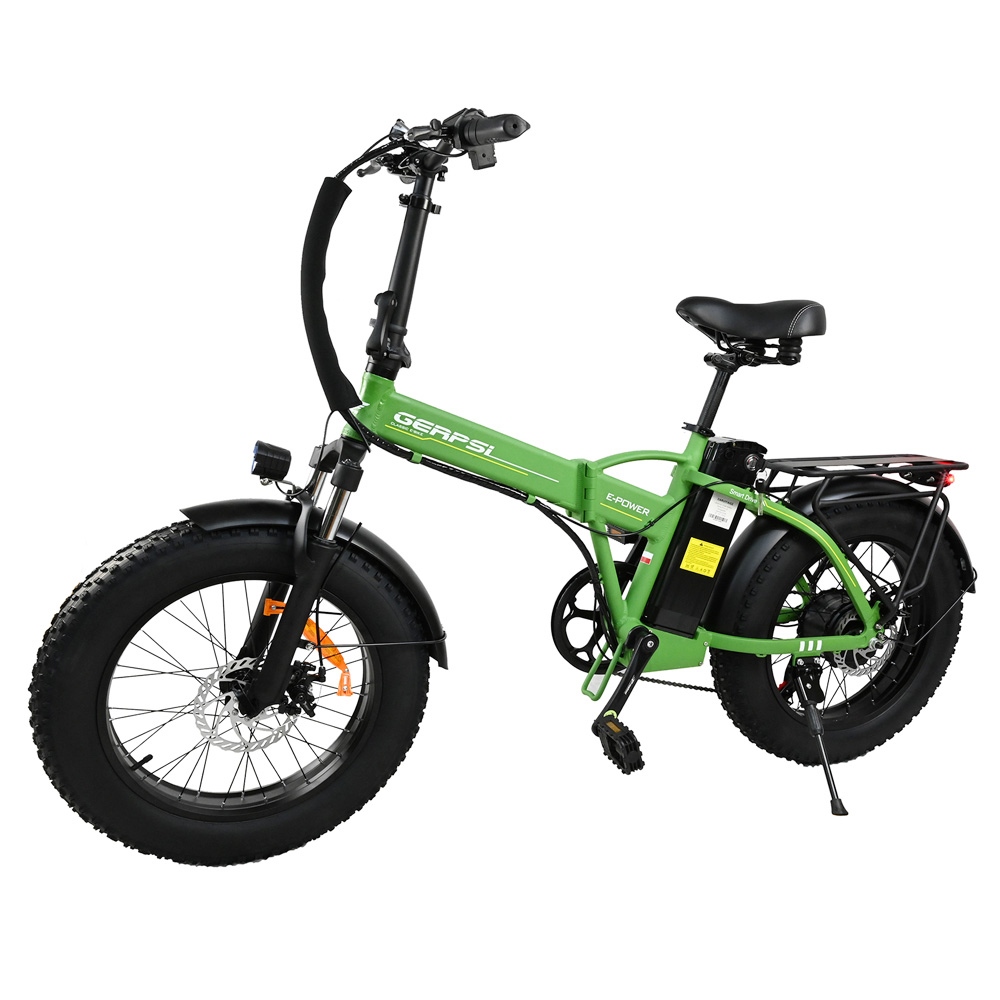BAOLUJIE DZ2001 Electric Bike 750W Motor 48V 12Ah 45km/h Speed - Green