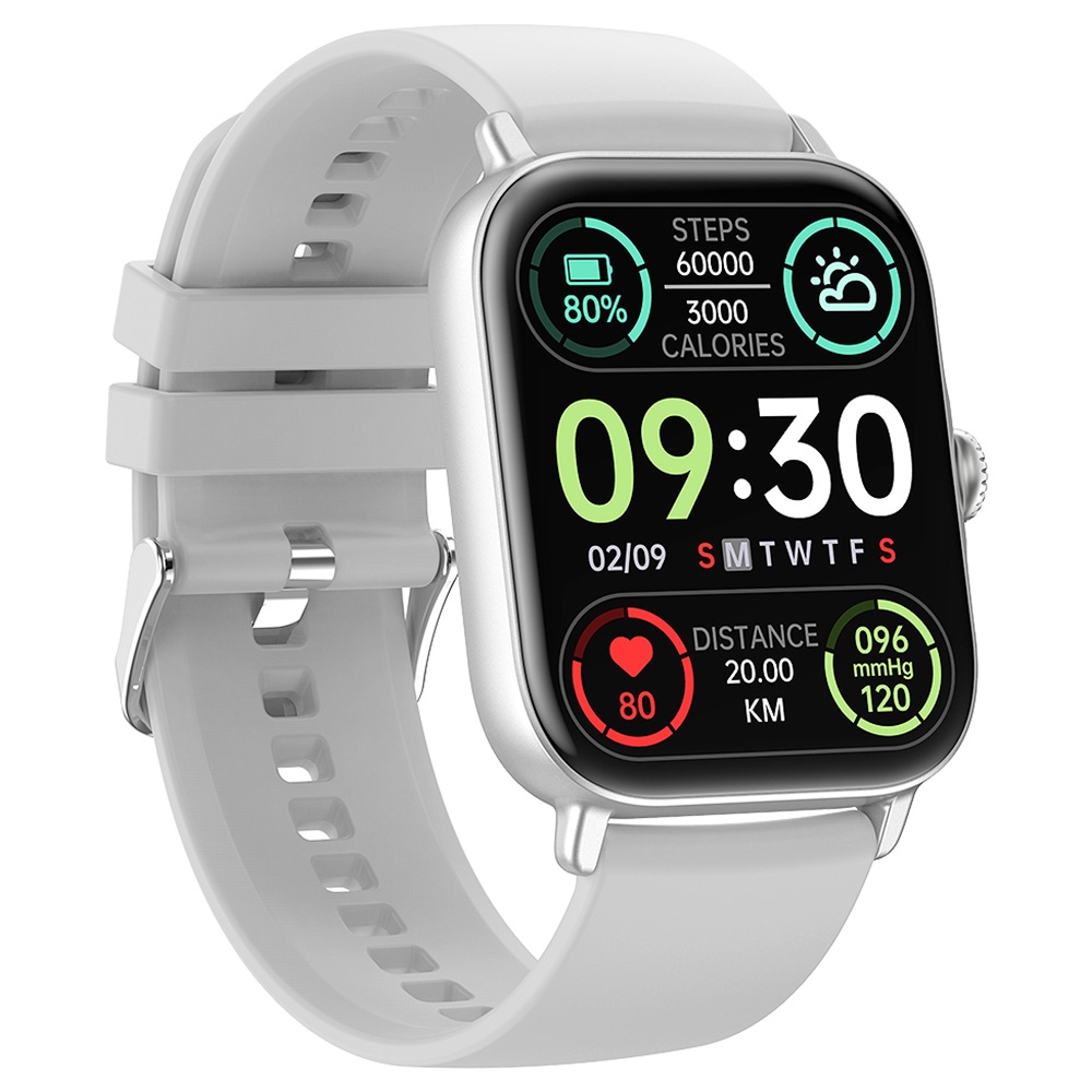 T12 Smartwatch Heart Rate Sleep Monitoring - Grey