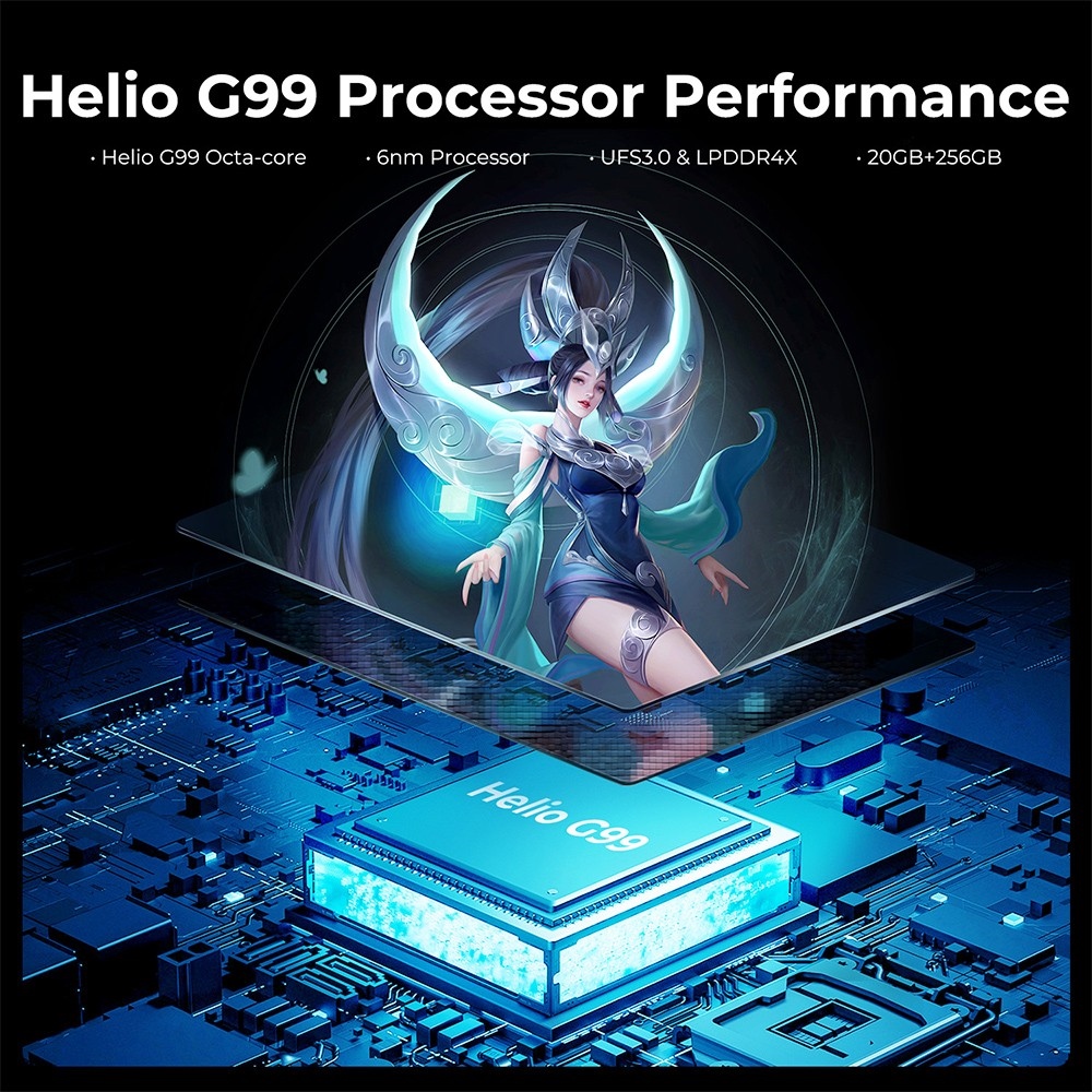 FOSSiBOT DT2 12GB+256GB Rugged Tablet - Blue | Europe