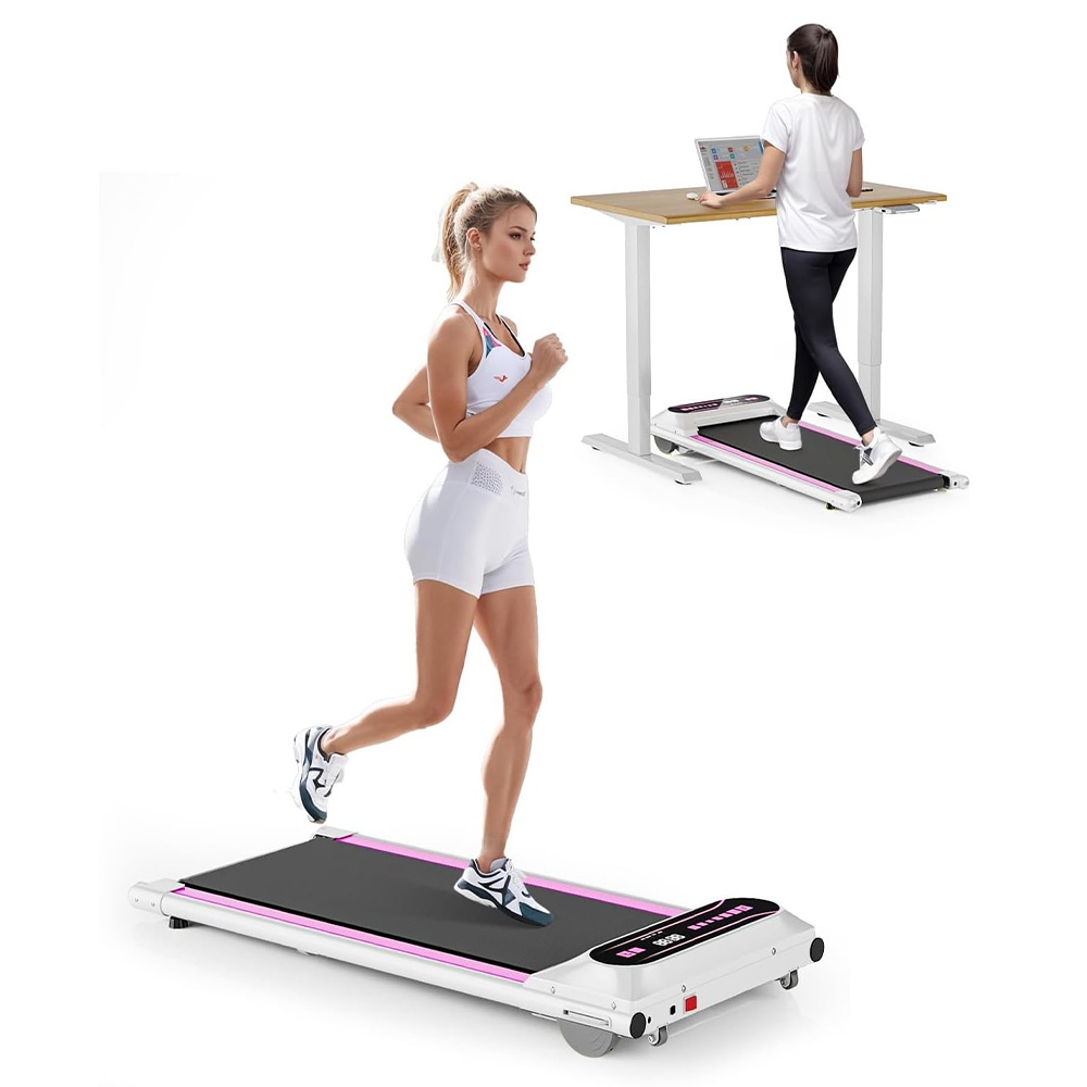KRD Q22 Walking Pad Under Desk Treadmill Pink