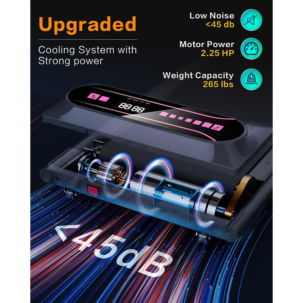 KRD Q22 Walking Pad Under Desk Treadmill Pink