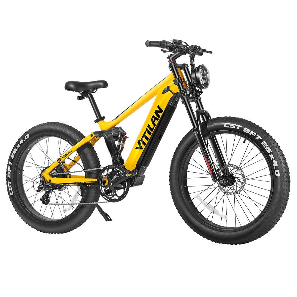 Vitilan T7 Mountain Electric Bike - Yellow