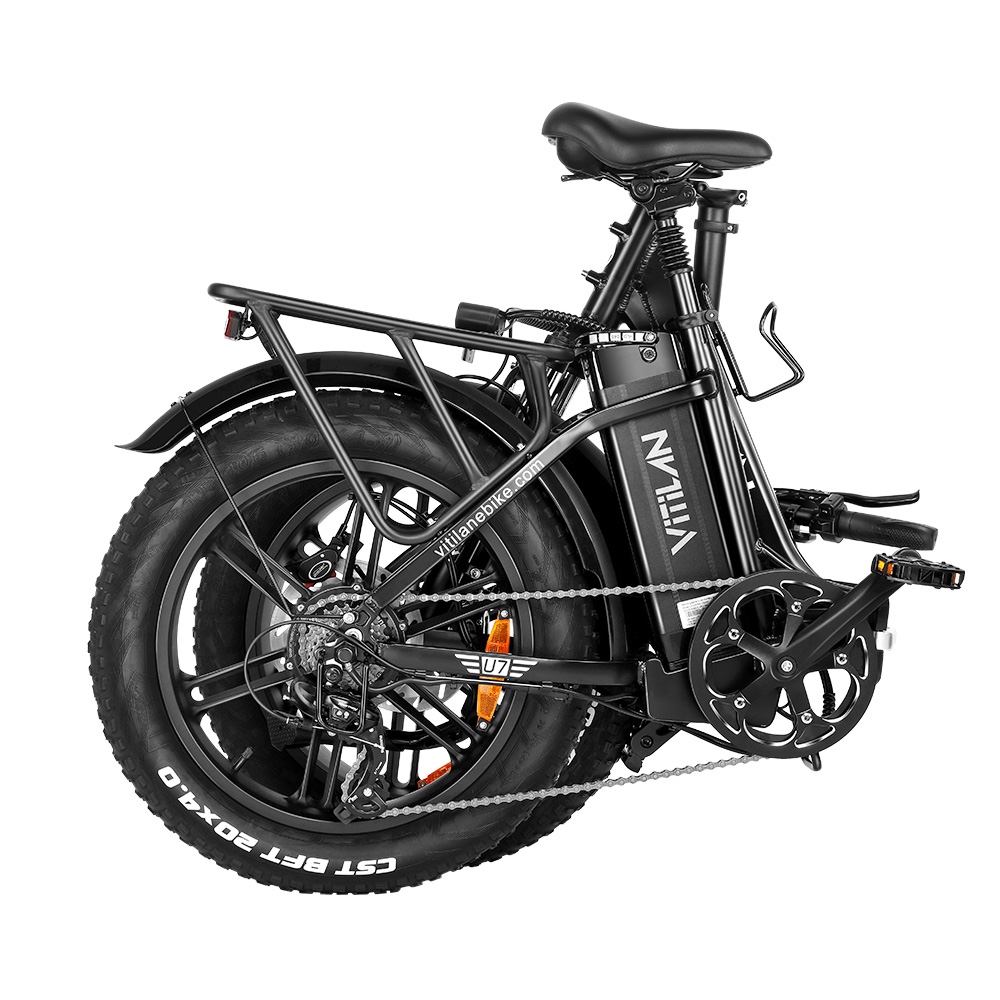 Vitilan U7 2.0 Foldable Electric Bike - Black