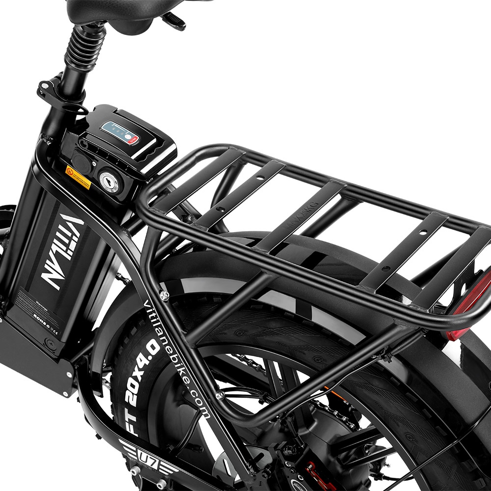 Vitilan U7 2.0 Foldable Electric Bike - Black