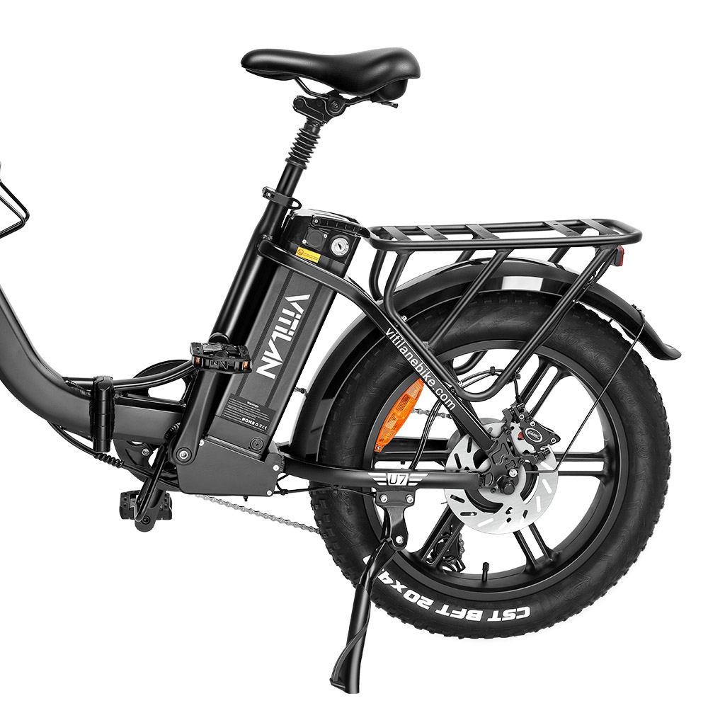 Vitilan U7 2.0 Foldable Electric Bike - Black