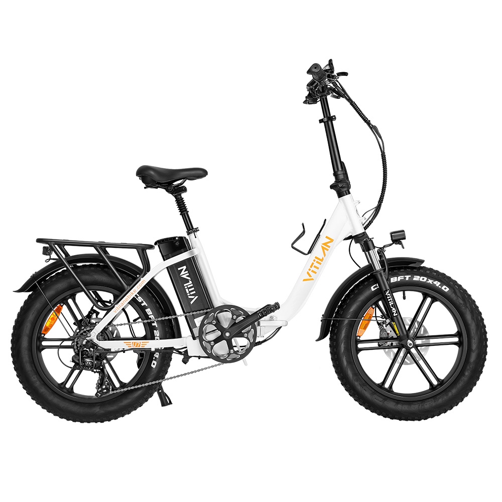 Vitilan U7 2.0 Foldable Electric Bike - White