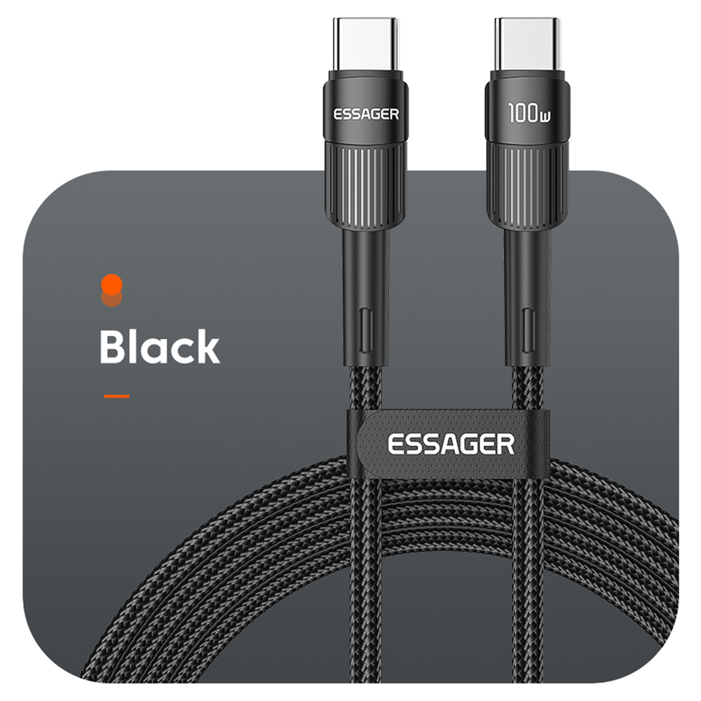 ESSAGER 100W Type-C to Type-C Data Cable 1m