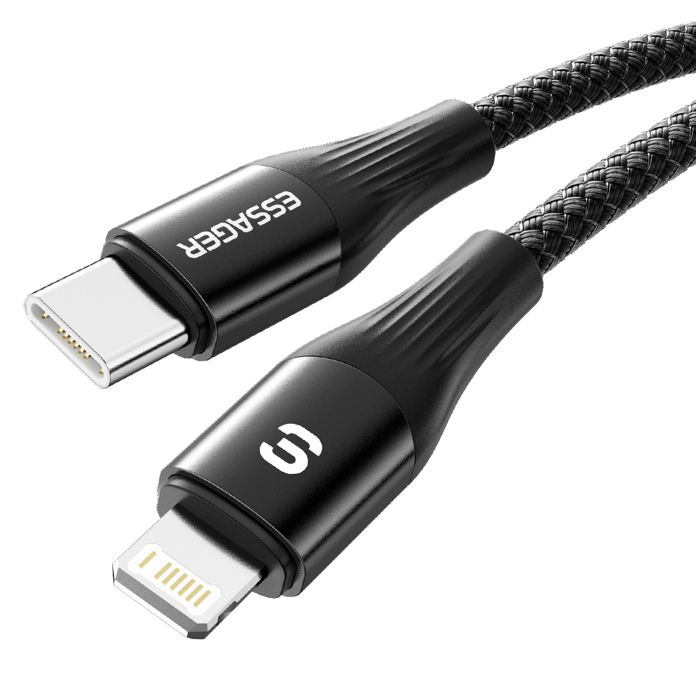 ESSAGER PD29W Fast Charging Data Cable 2m Black