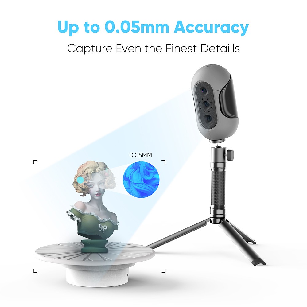 3DMakerpro Mole 3D Scanner with Turntable