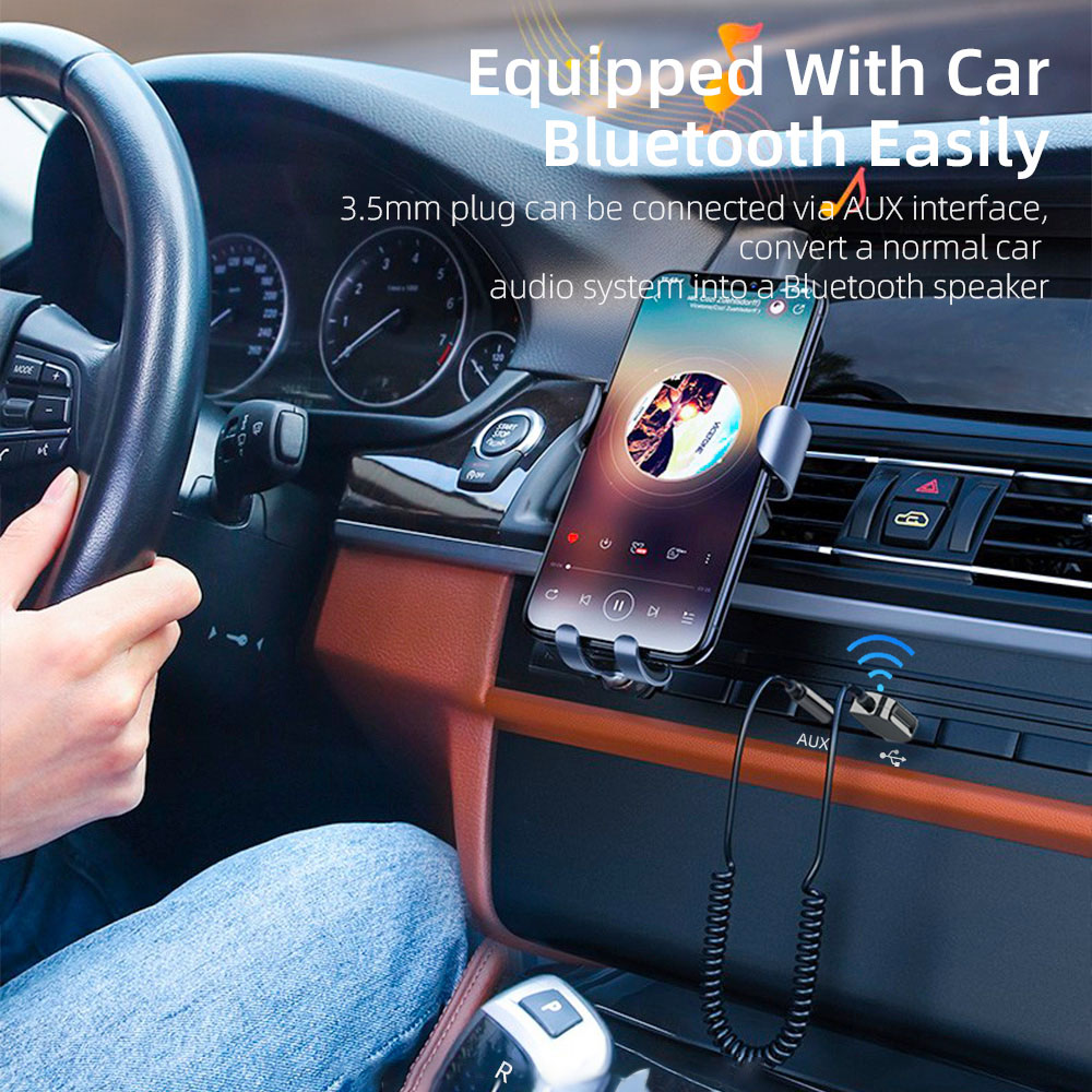 ESSAGER Bluetooth 5.0 Aux Adapter for Car