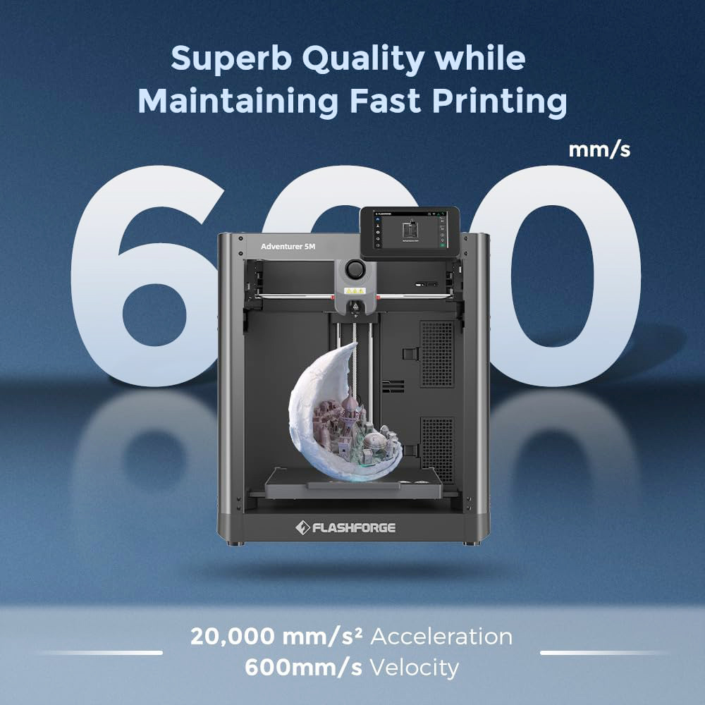 Flashforge Adventurer 5M 3D Printer 600mm/s | Europe