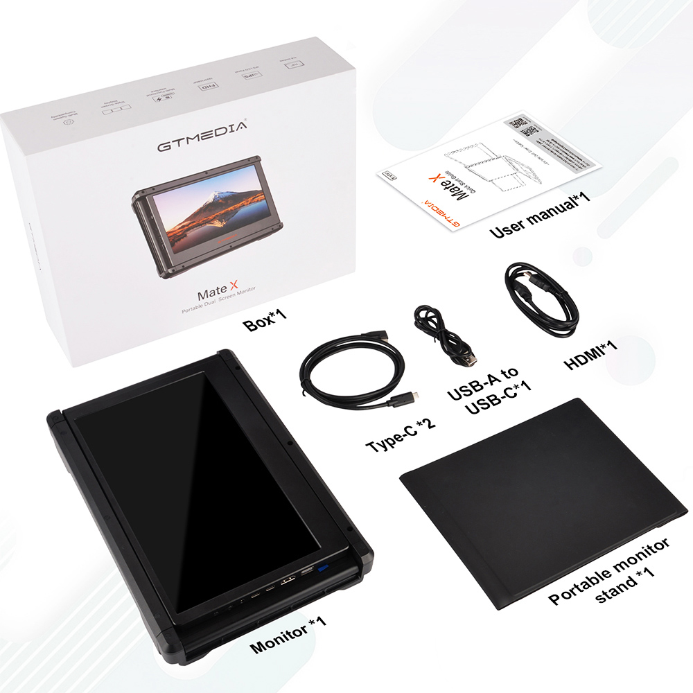 GTMEDIA MATE X Portable Dual Screen Monitor | Europe
