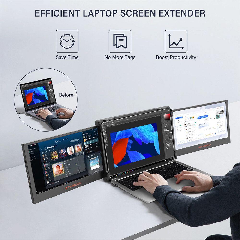 GTMEDIA MATE X Portable Dual Screen Monitor | Europe