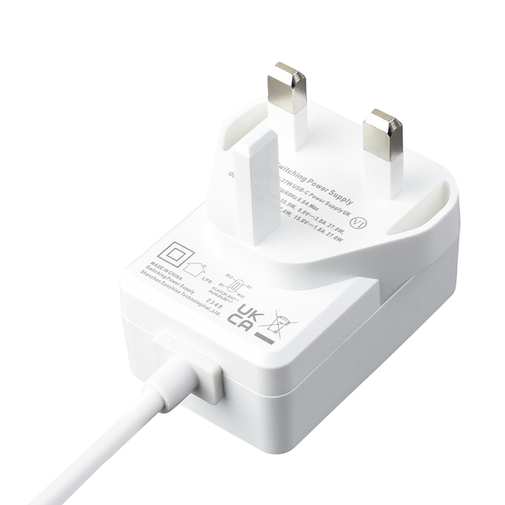 27W USB Type-C Power Supply for Raspberry Pi 5 UK Plug
