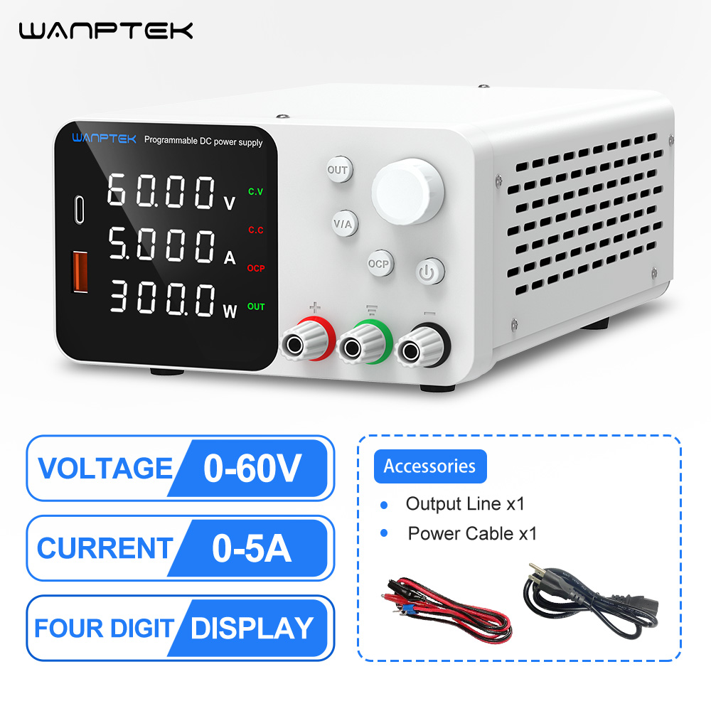 WANPTEK TPS605 Regulated DC Power Supply White US Plug