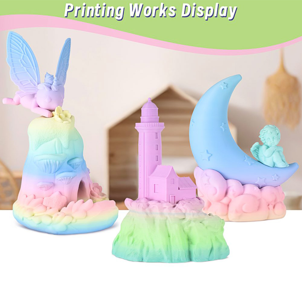 ERYONE Matte PLA Filament Rainbow Watercolor Five Colors | Europe