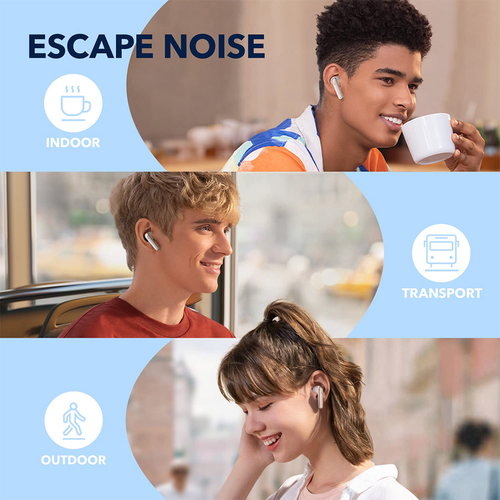 Anker Soundcore Life P3 Bluetooth Earbuds - Oat White