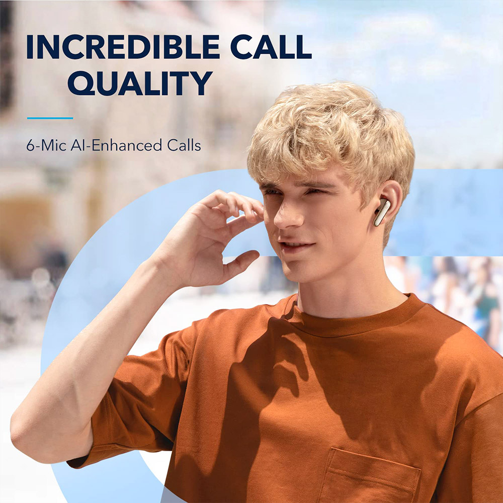 Anker Soundcore Life P3 Bluetooth Earbuds - Oat White