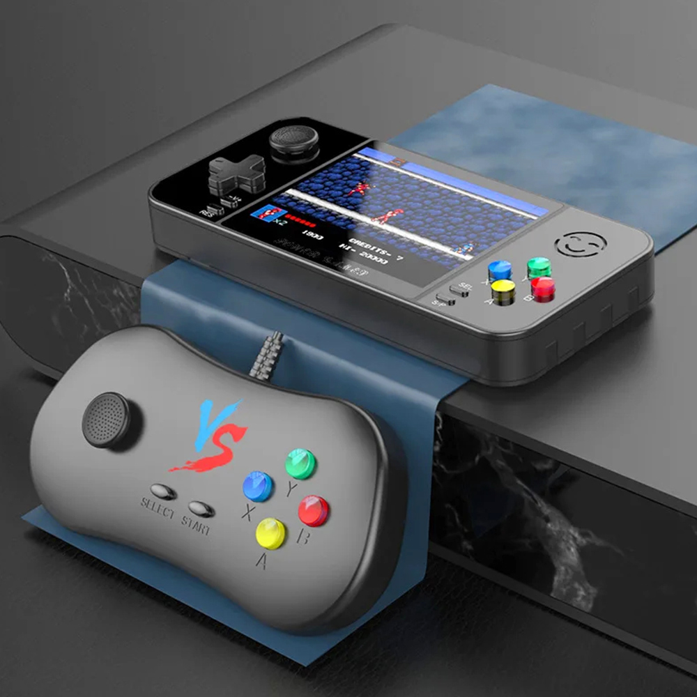 D41 2-in-1 Handheld Game Console with 2 Gamepads