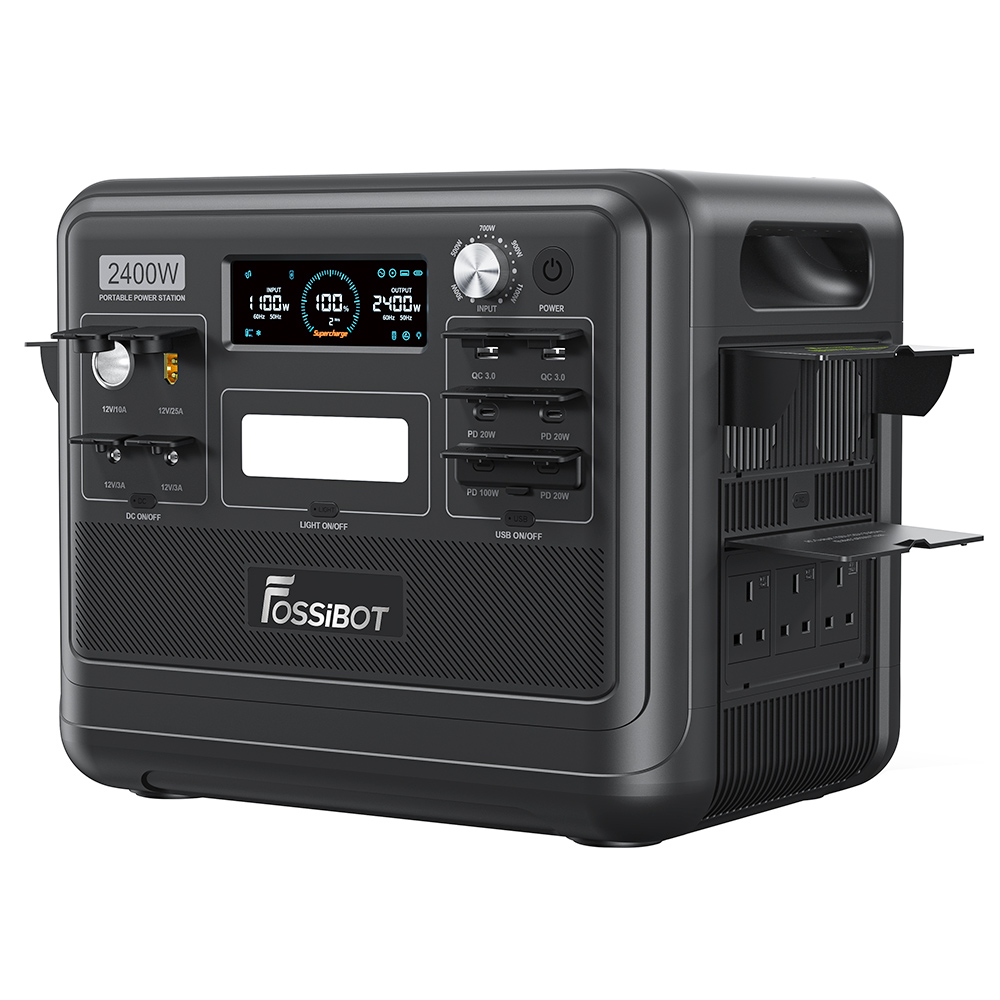 FOSSiBOT F2400 2048Wh Portable Power Station Black | United Kingdom